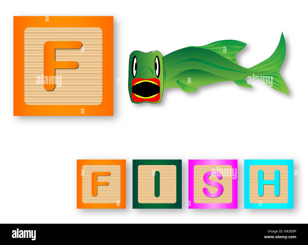 F Is For Fish Stock Photo - Alamy