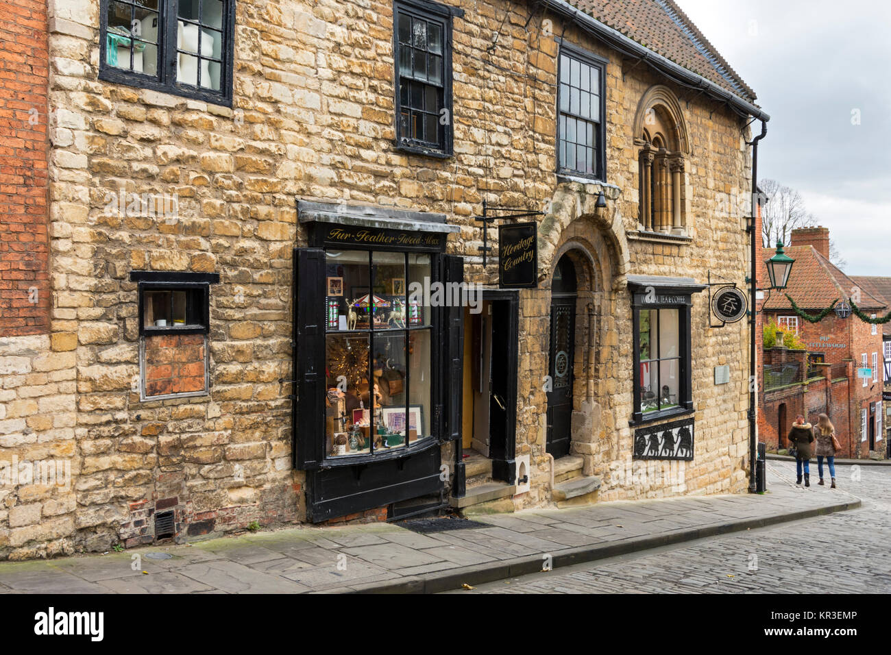 The Heritage Country shop on Steep Hill, Lincoln, England, UK Stock ...