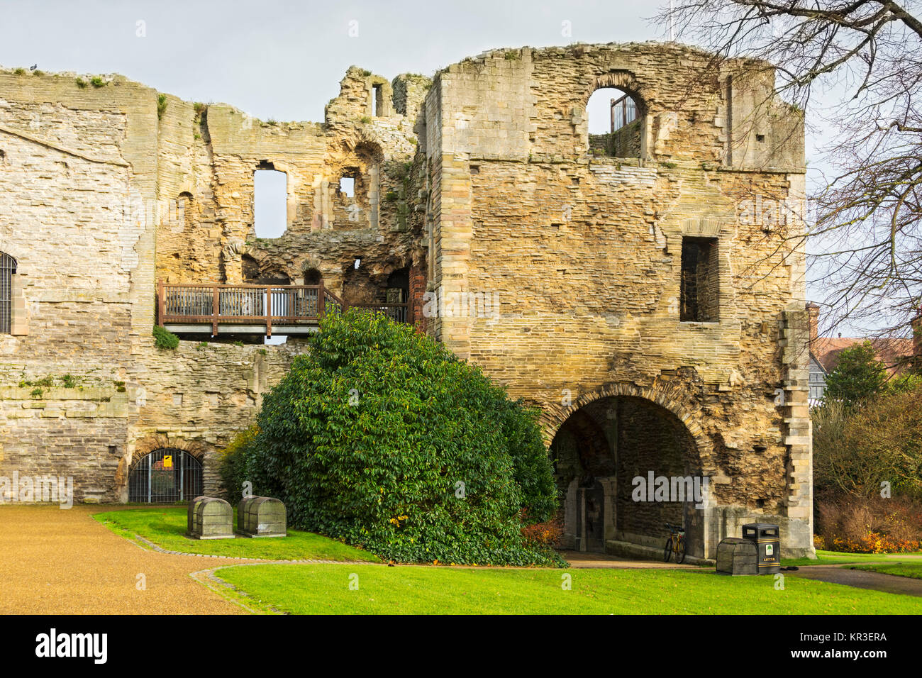 Newark Castle, a scheduled ancient monument, Grade I listed. Newark on ...