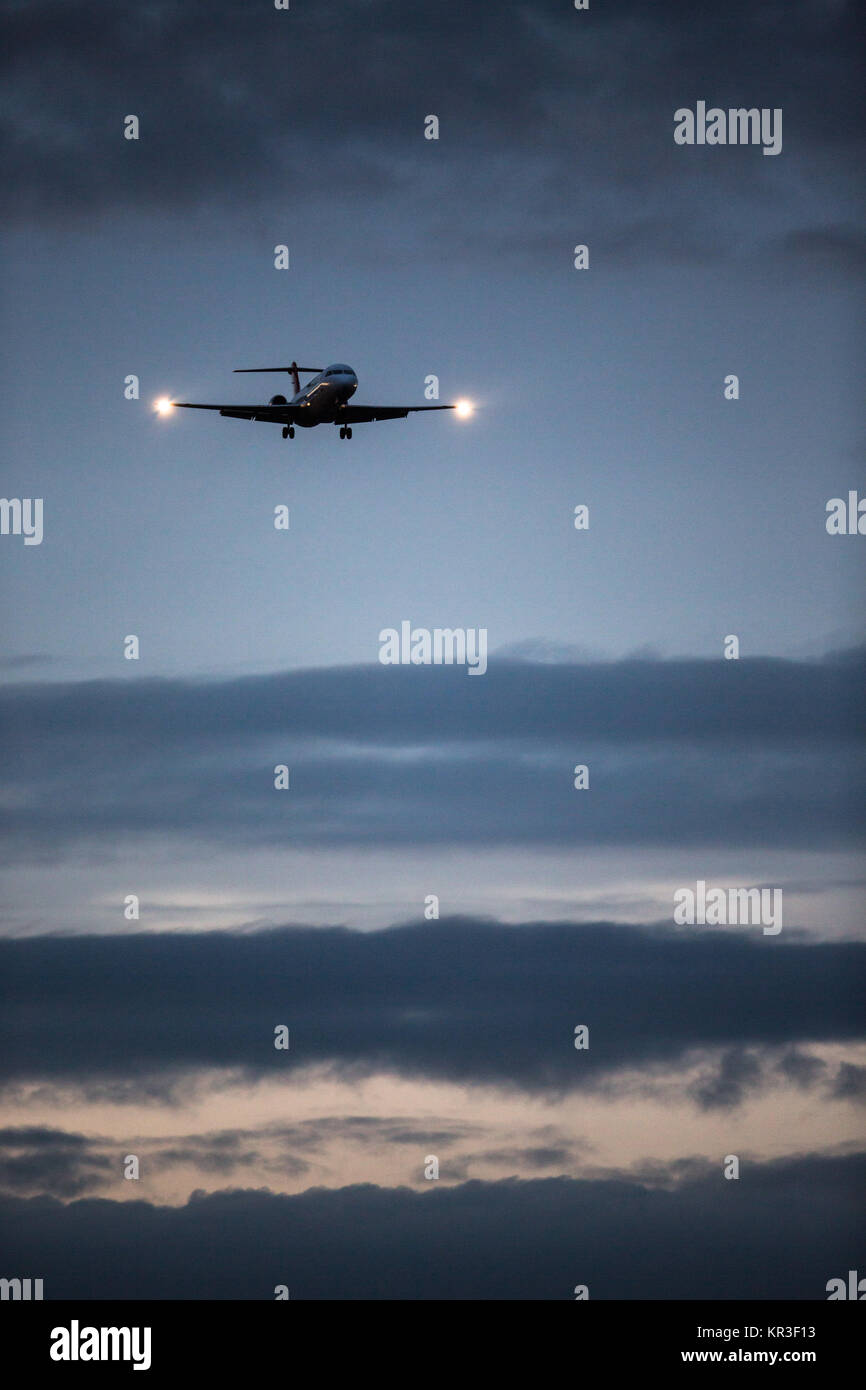 Passenger aircraft flies in hi-res stock photography and images - Alamy
