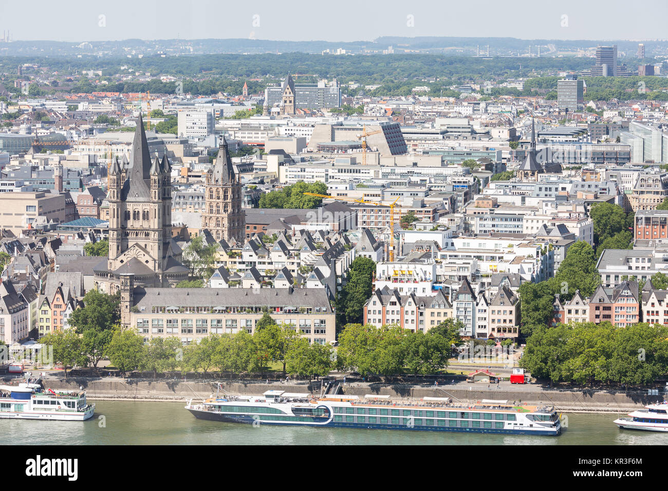 Cologne aerial view Stock Photo - Alamy