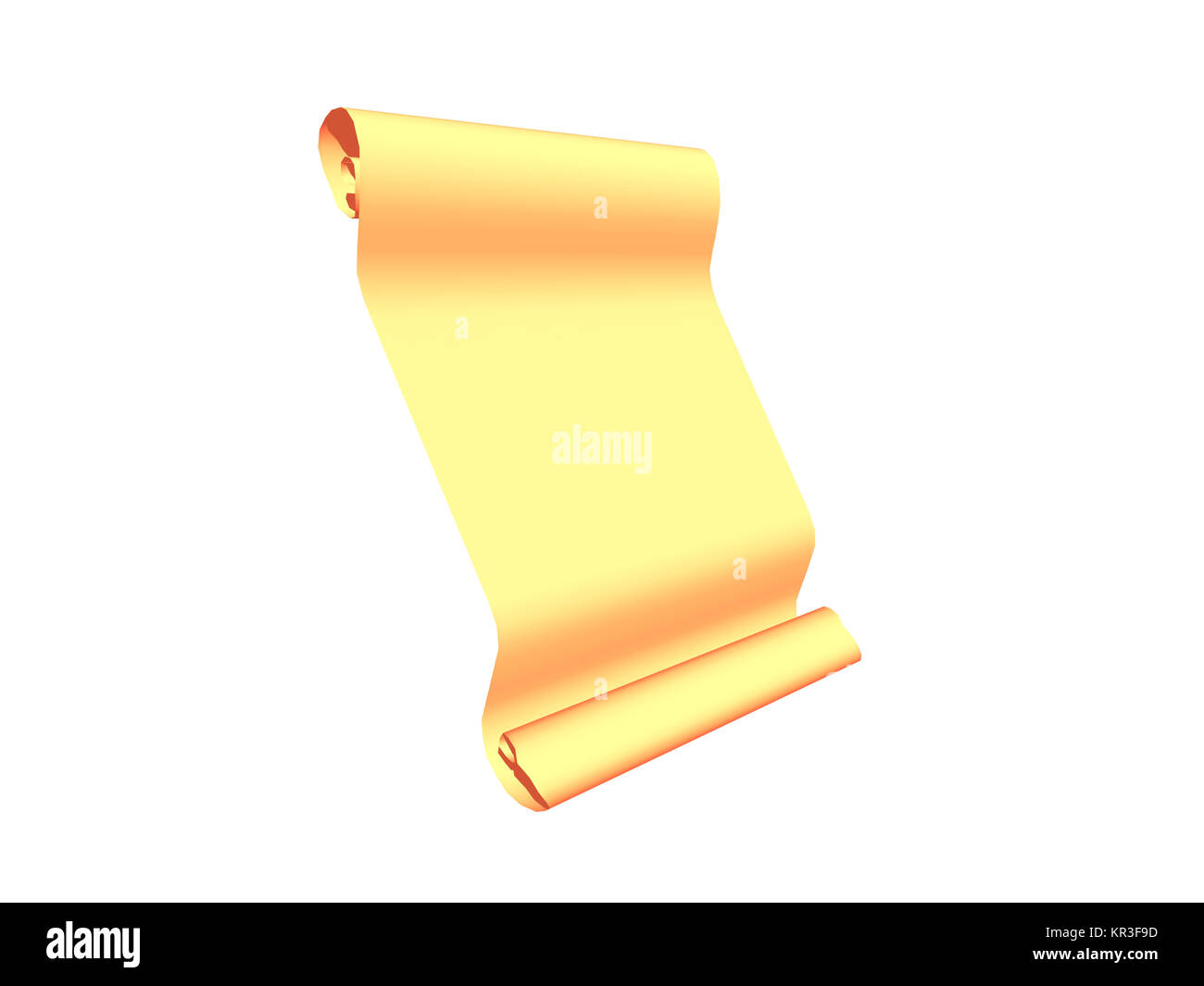 Parchment unrolled exposed Stock Photo - Alamy