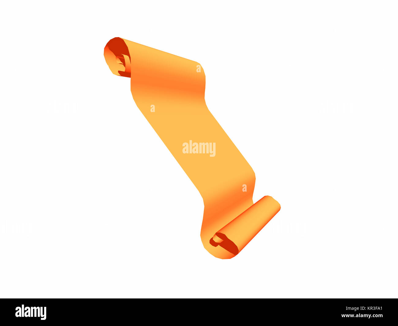 Parchment unrolled exposed Stock Photo - Alamy