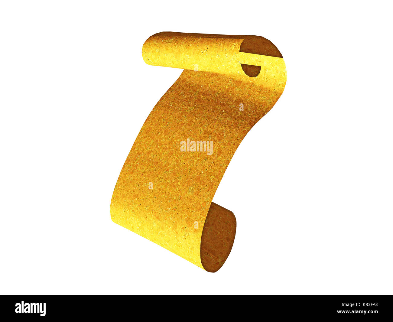 Parchment unrolled exposed Stock Photo - Alamy