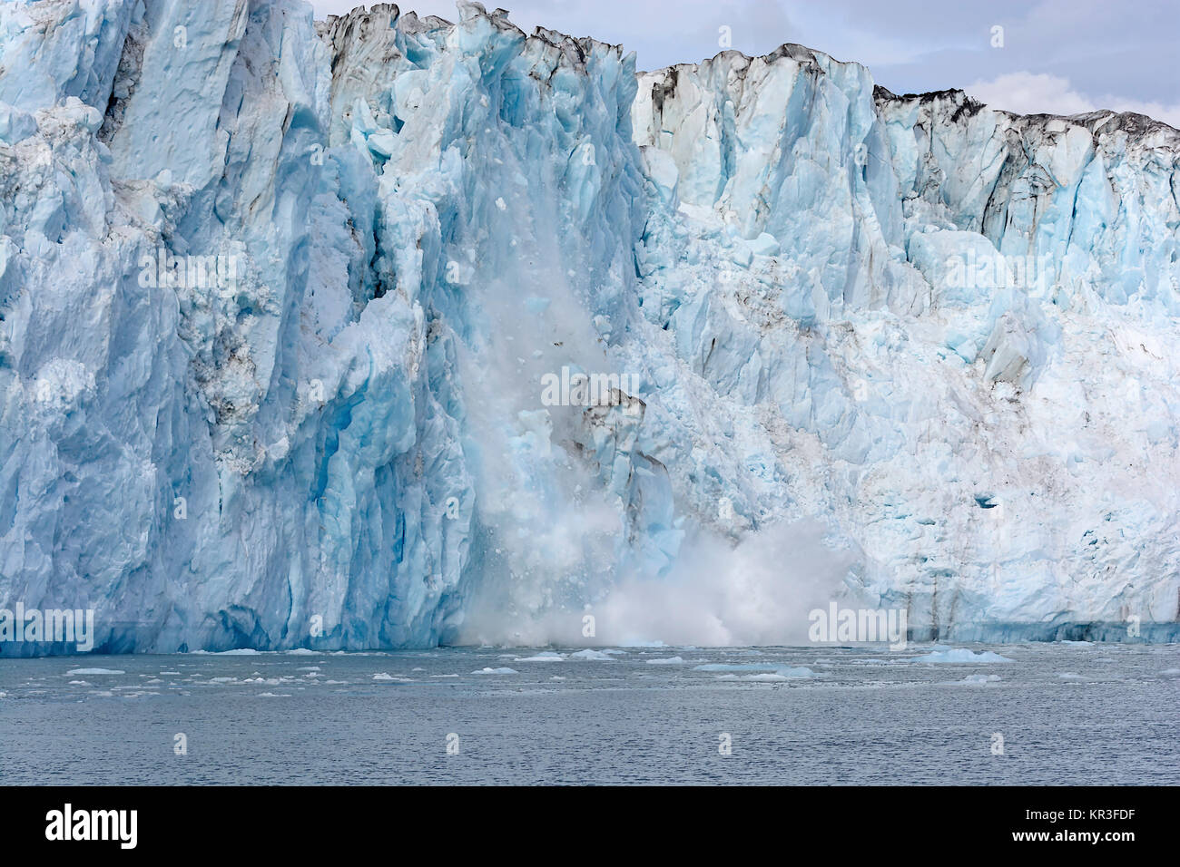 Calving Ice on a Tidal Glacier Stock Photo - Alamy