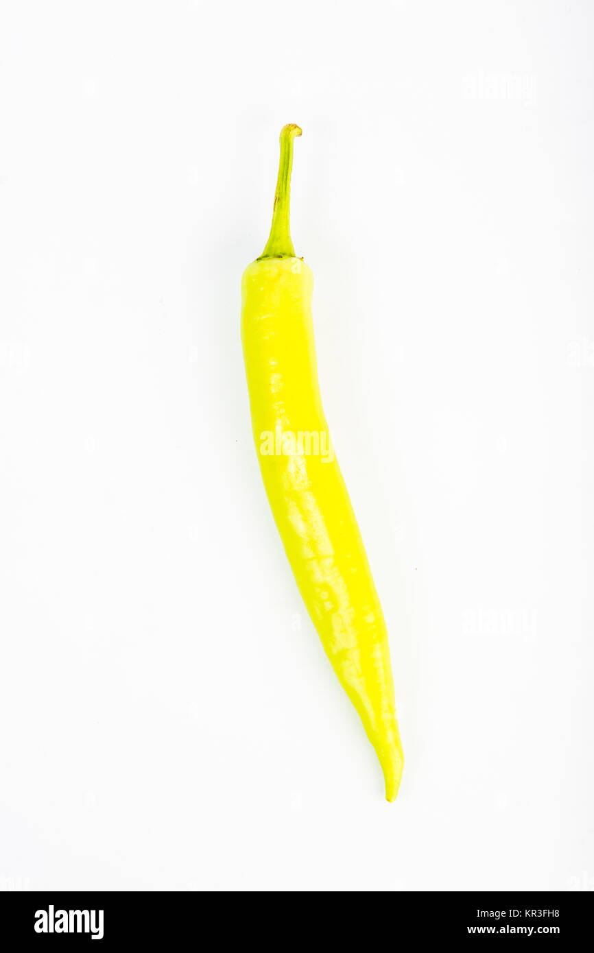 chilli on white background Stock Photo - Alamy