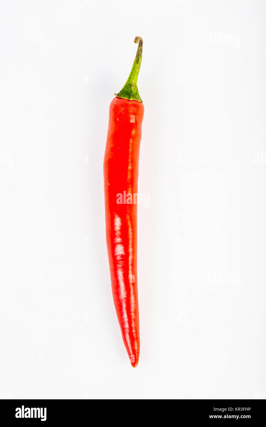 chilli on white background Stock Photo - Alamy