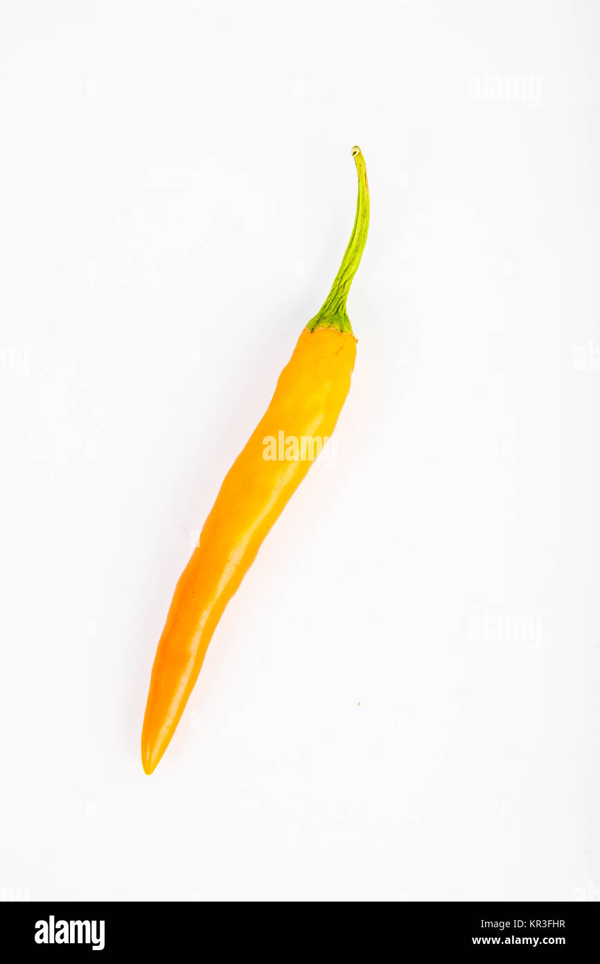 chilli on white background Stock Photo - Alamy