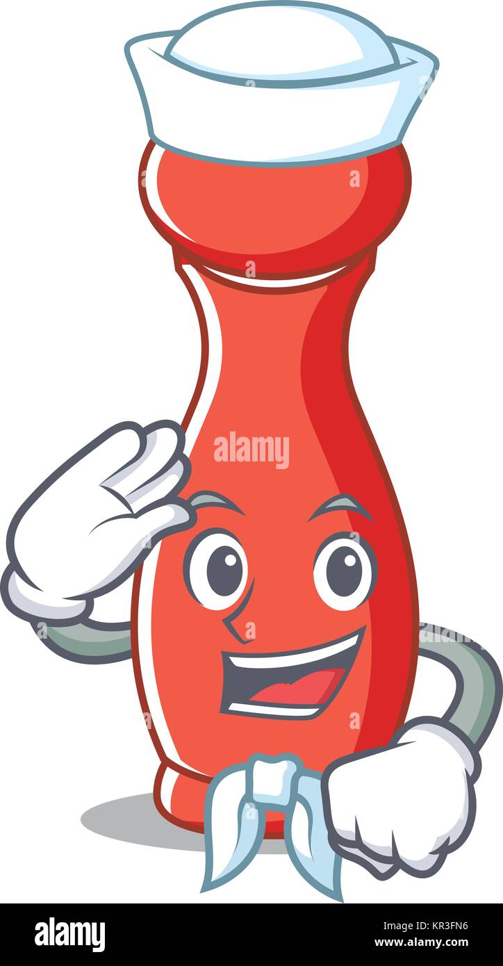 Sailor pepper mill character cartoon Stock Vector Image & Art - Alamy