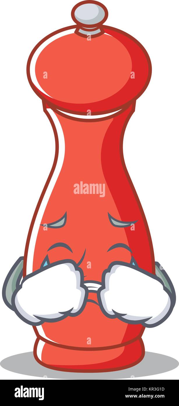 Crying pepper mill character cartoon Stock Vector Image & Art - Alamy