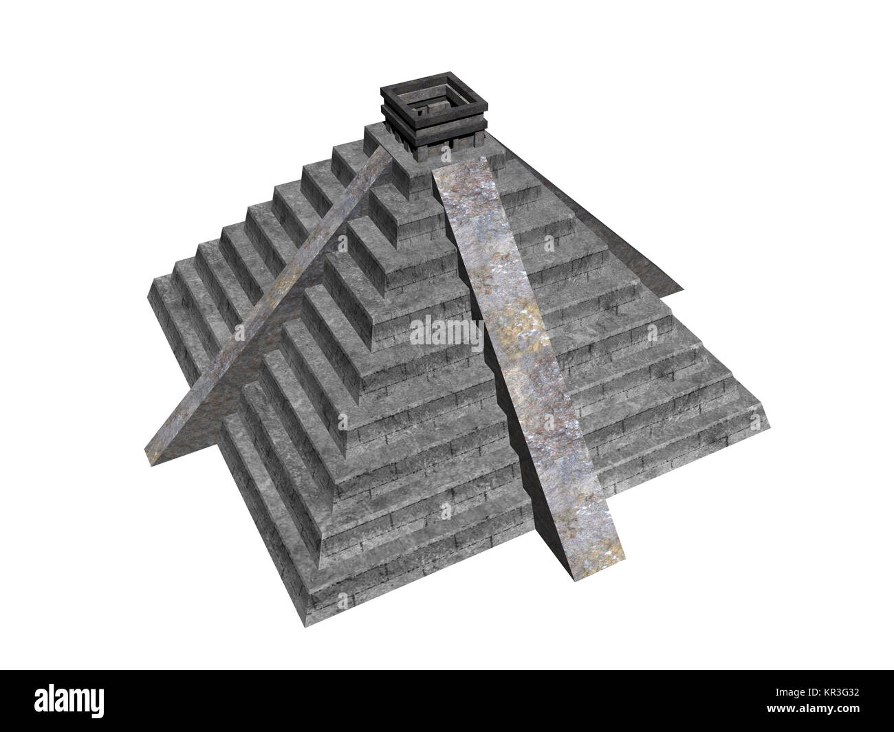 mayan pyramid isolated Stock Photo - Alamy