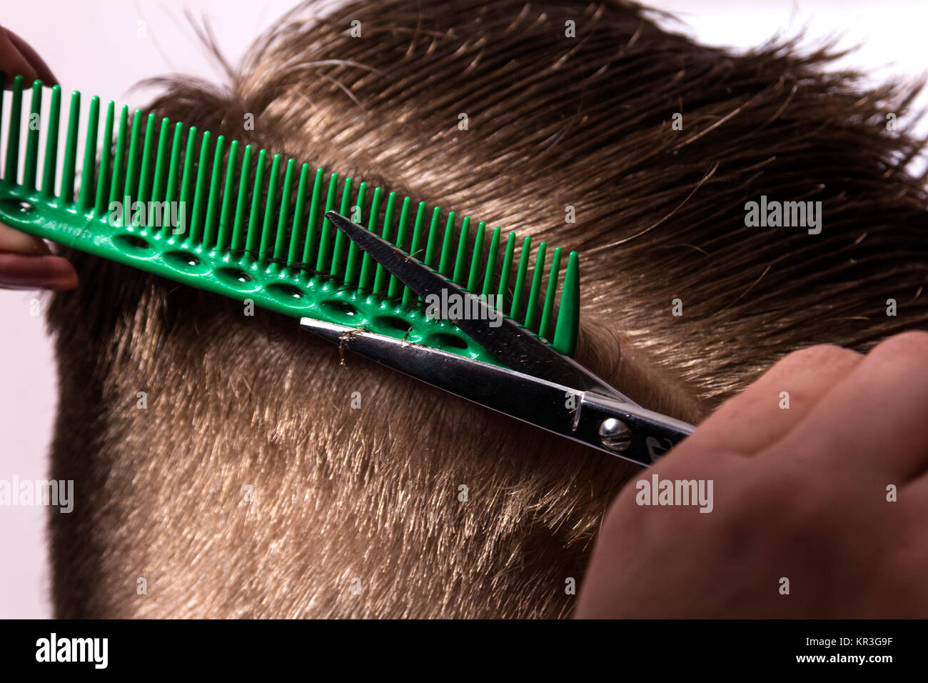 Man getting haircut from hi-res stock photography and images - Alamy