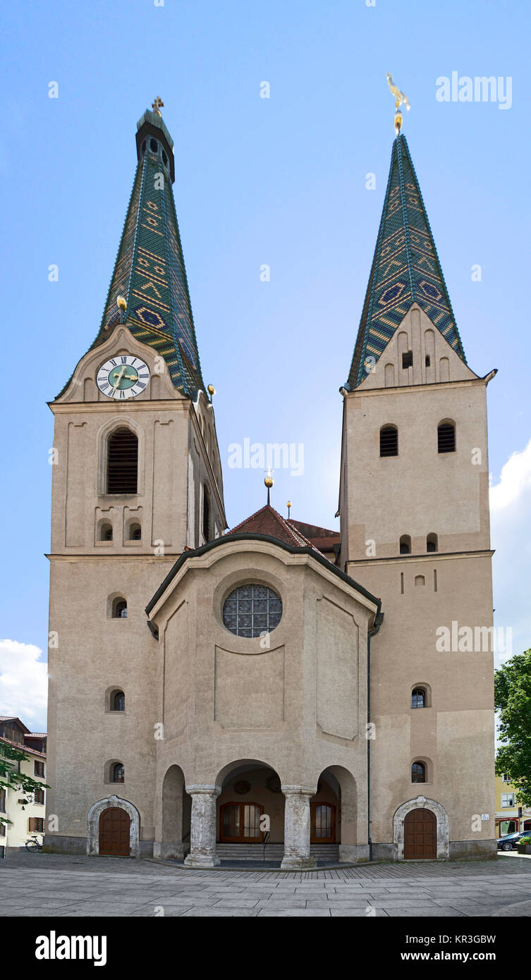 famous old church St. Walburga in Beilngries, Germany Stock Photo - Alamy