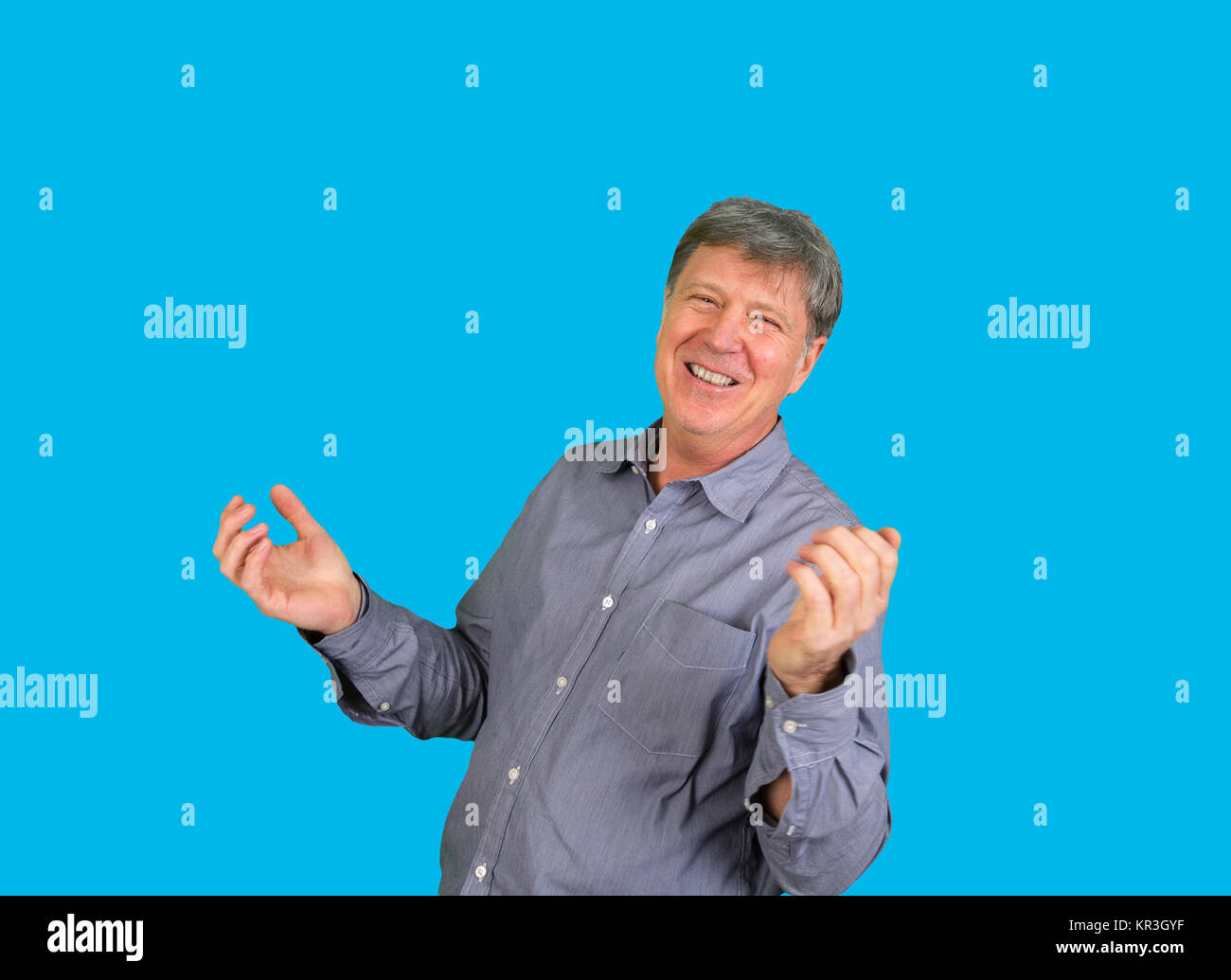 portrait of attractive 50 years old casual dressed man Stock Photo - Alamy