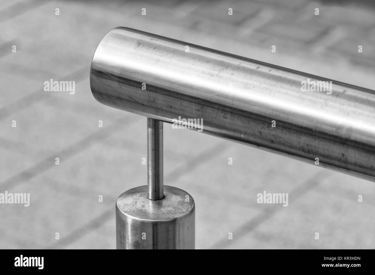 The safety railing Black and White Stock Photos & Images - Alamy