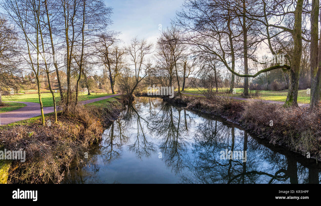 river ilm in the Goethe Park in Weimar, Germany Stock Photo - Alamy