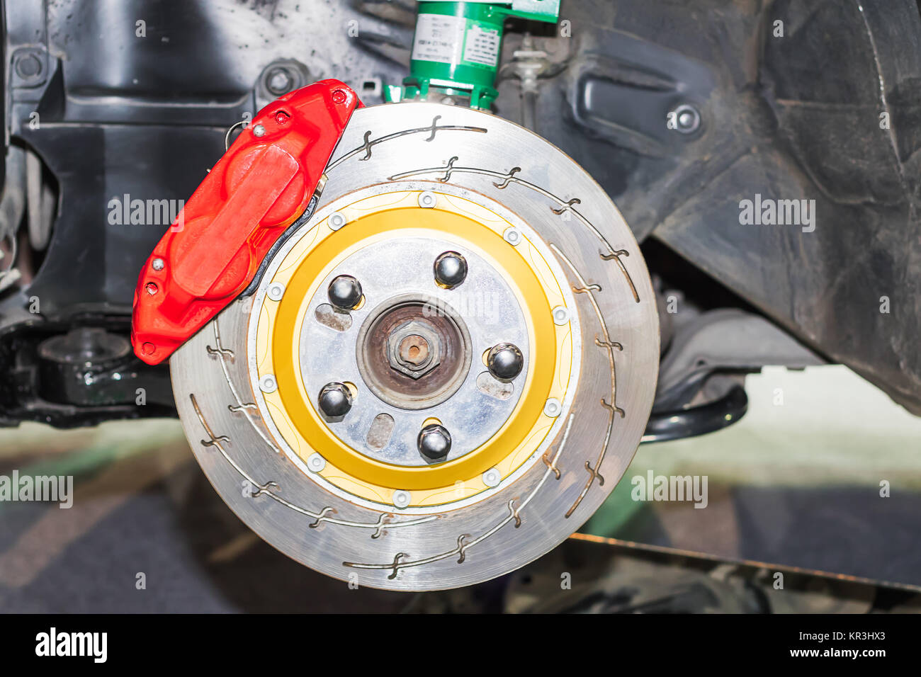 Front disk brakes system Stock Photo - Alamy