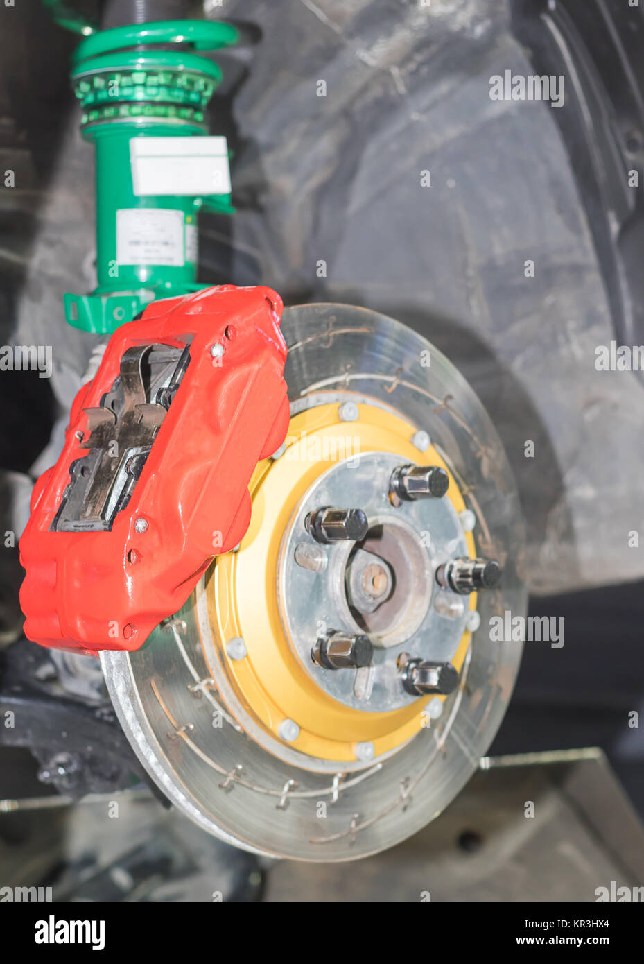 Front disk brakes system Stock Photo - Alamy