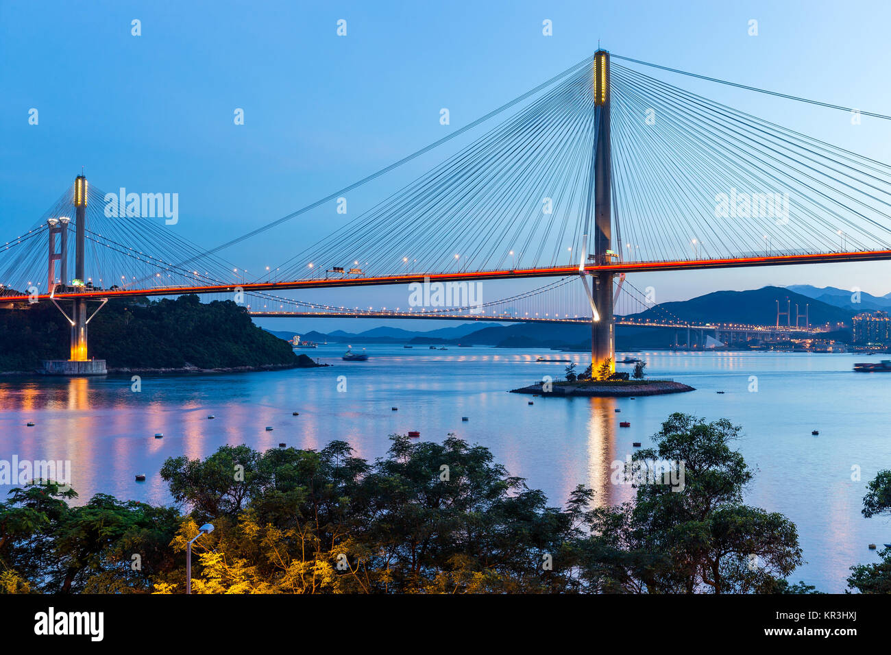 Hong Kong bridge Stock Photo - Alamy