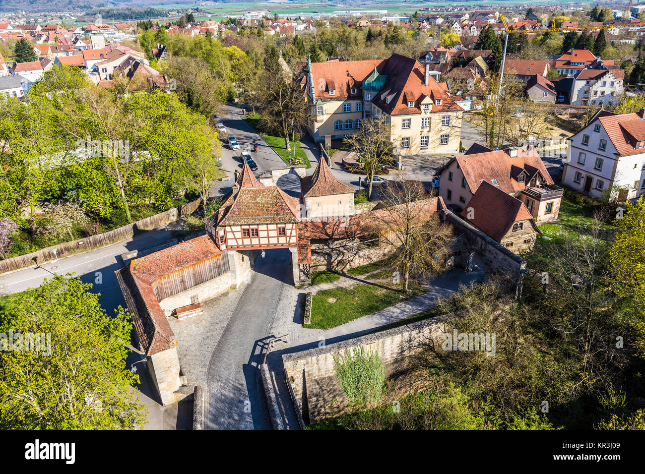 Roeder gate at Rothenburg ob der Tauber, Bavaria, Germany Stock Photo ...