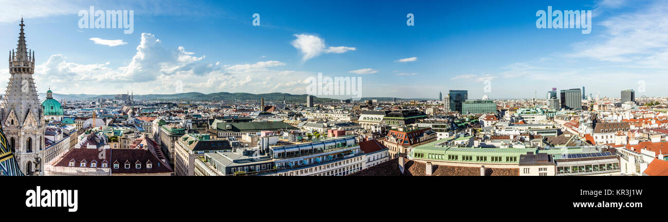 Panoramic view of Vienna city on daytime in Austria Stock Photo - Alamy