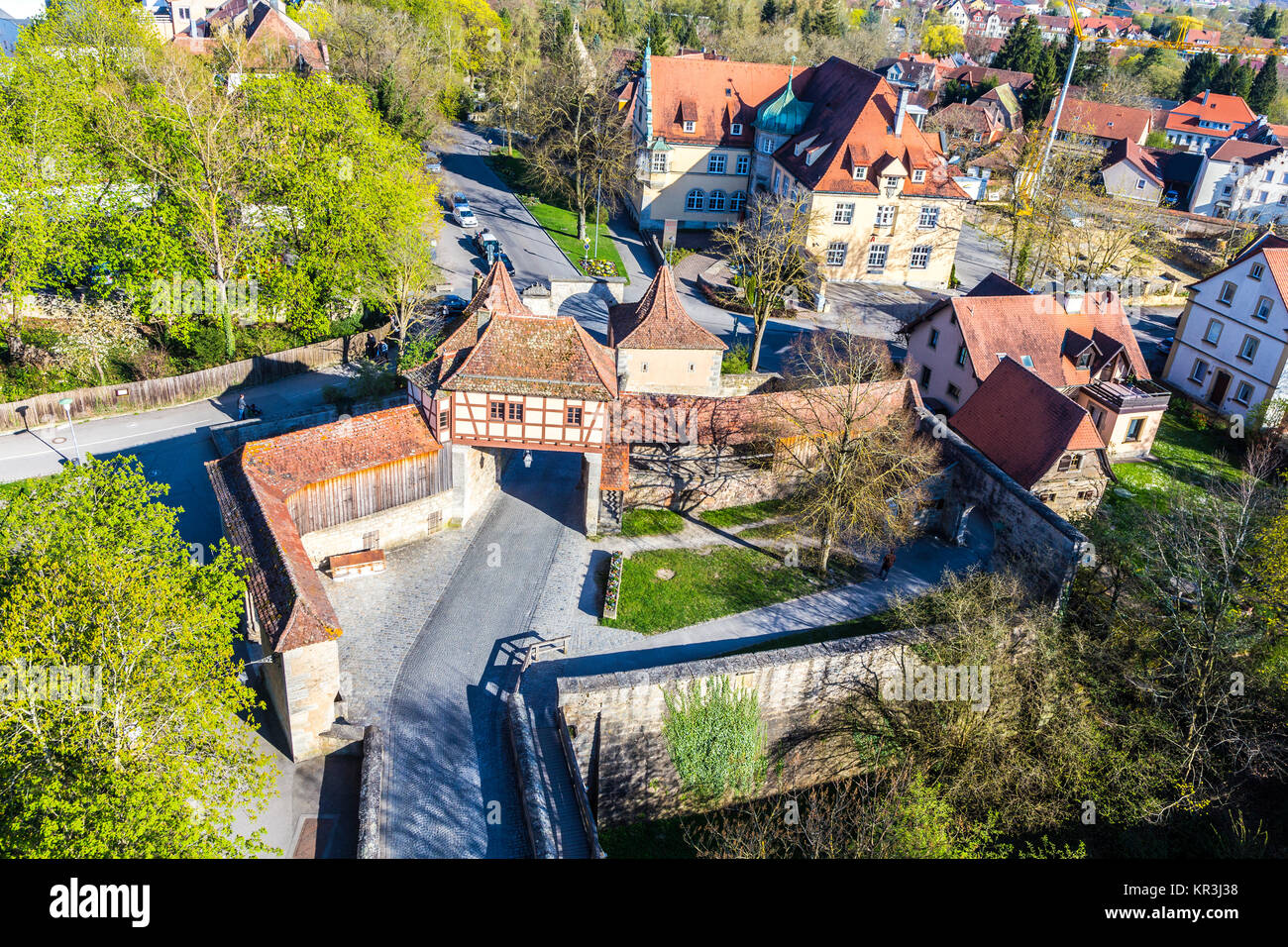Rothenburg ob der Tauber, old Roeder city gate, Germany Stock Photo - Alamy