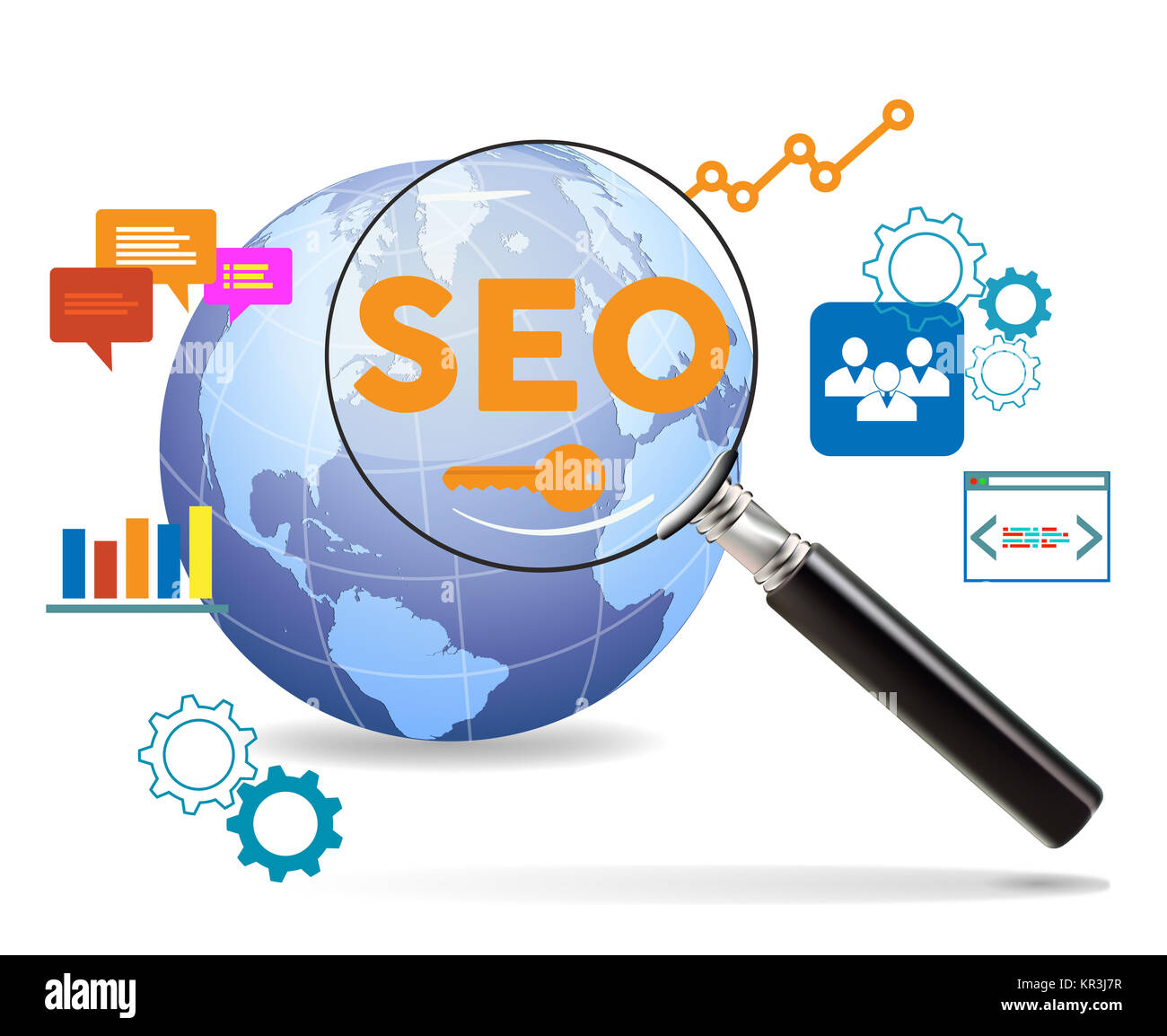 Seo presentation Cut Out Stock Images & Pictures - Alamy
