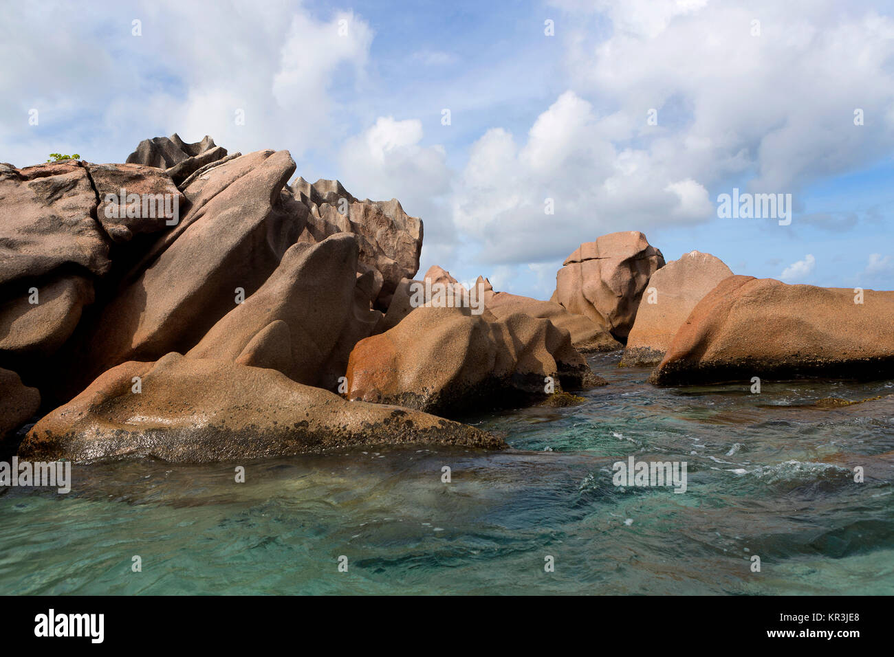 Granite coast at tropical island St. Pierre, Seychelles Stock Photo - Alamy