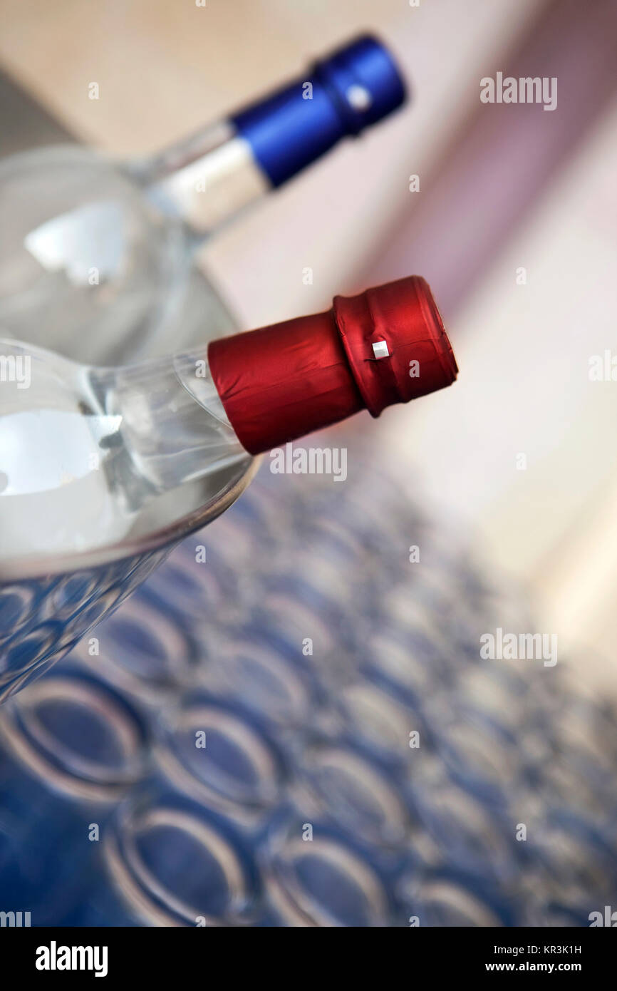 Bottles of water in a bucket Stock Photo - Alamy