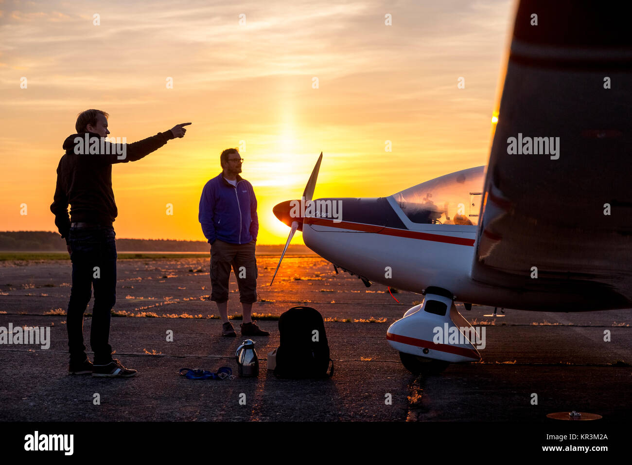 Launch preparations on the Müritz AirPark at Rechlin, TMG Hoffmann ...
