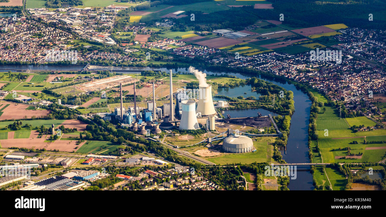 power plant at river main in afternoon light Stock Photo - Alamy