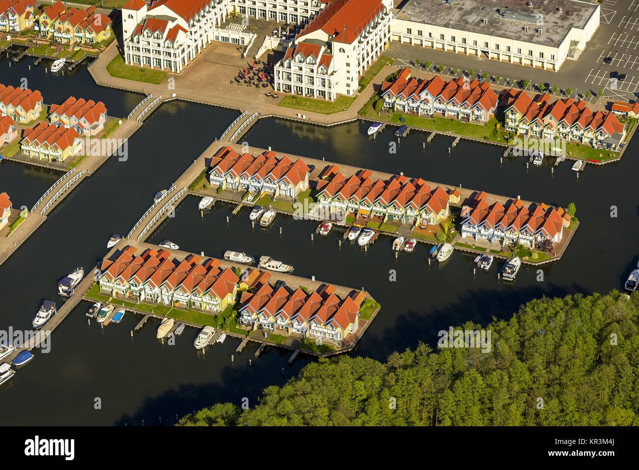 Marina ferienhaus hafendorf rheinsberg hi-res stock photography and ...