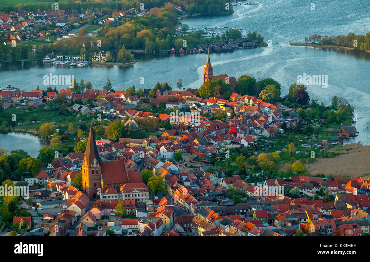 Robel with front St.Nikolai church and behind St. Mary's Church in ...