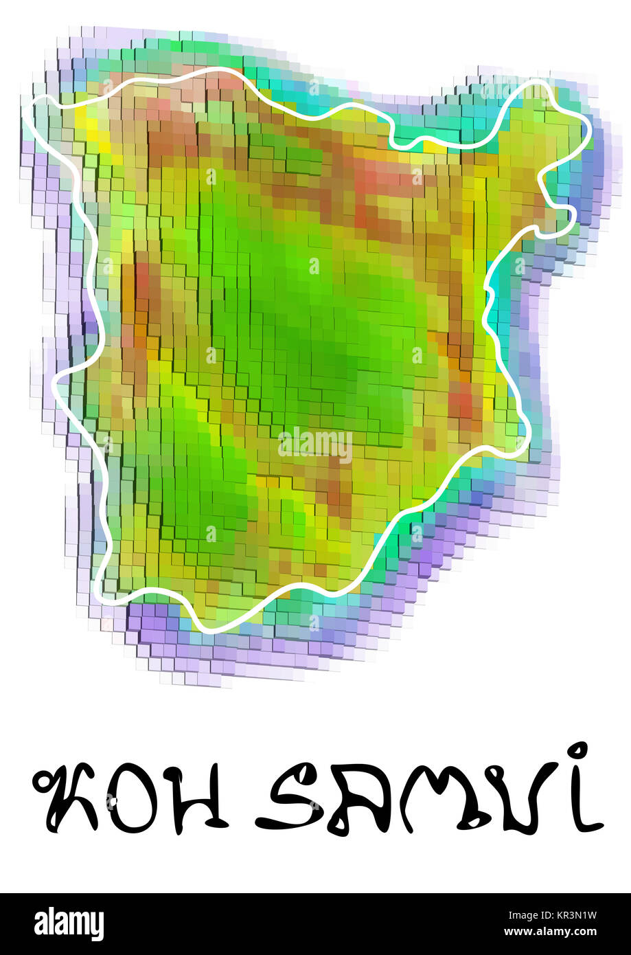 Koh samui map hi-res stock photography and images - Alamy