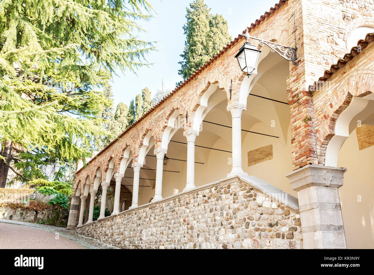 Colonnade of the Lipomanno's arcade , (built in 1486). On the road ...