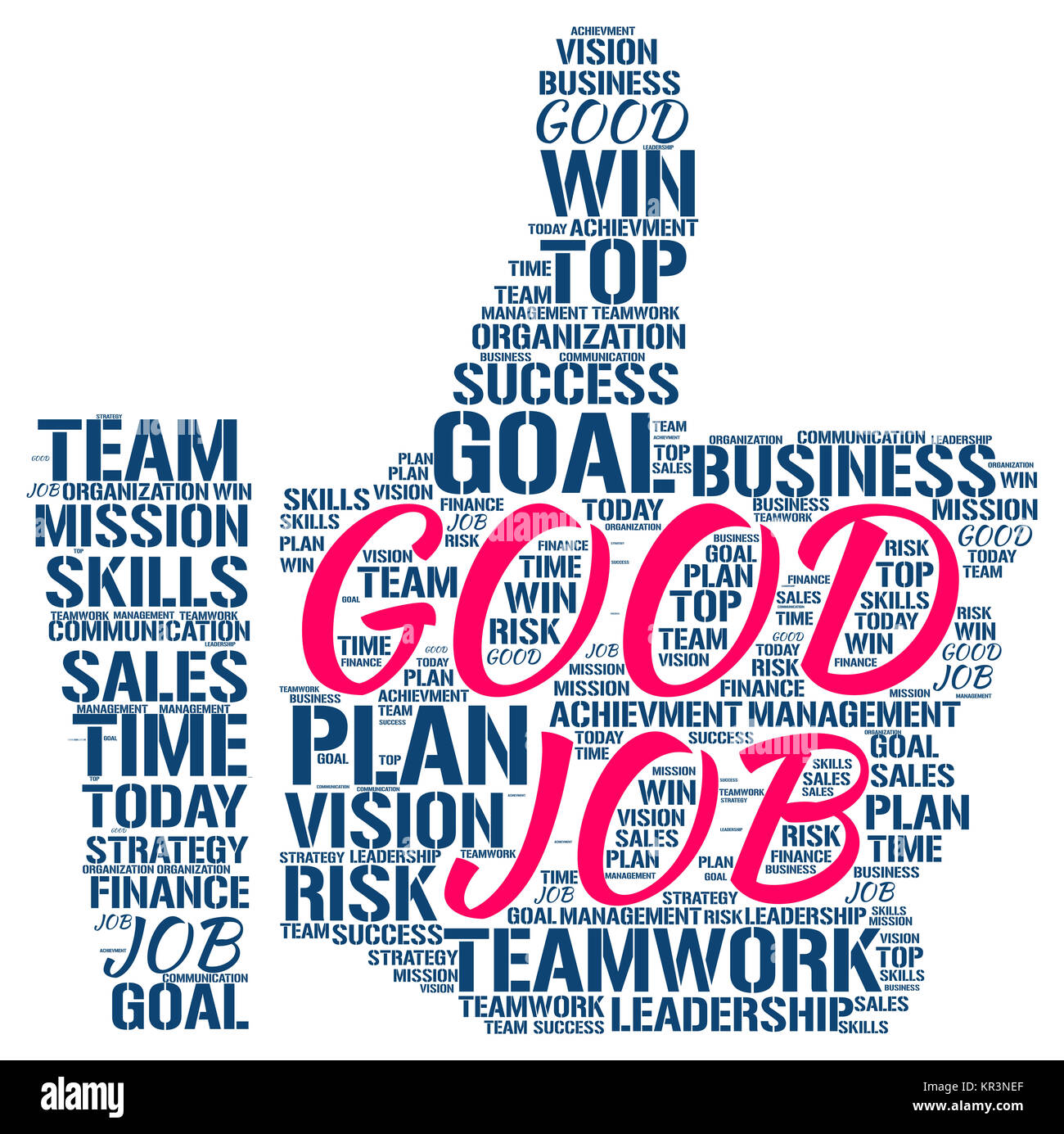 Good job word cloud Stock Photo - Alamy