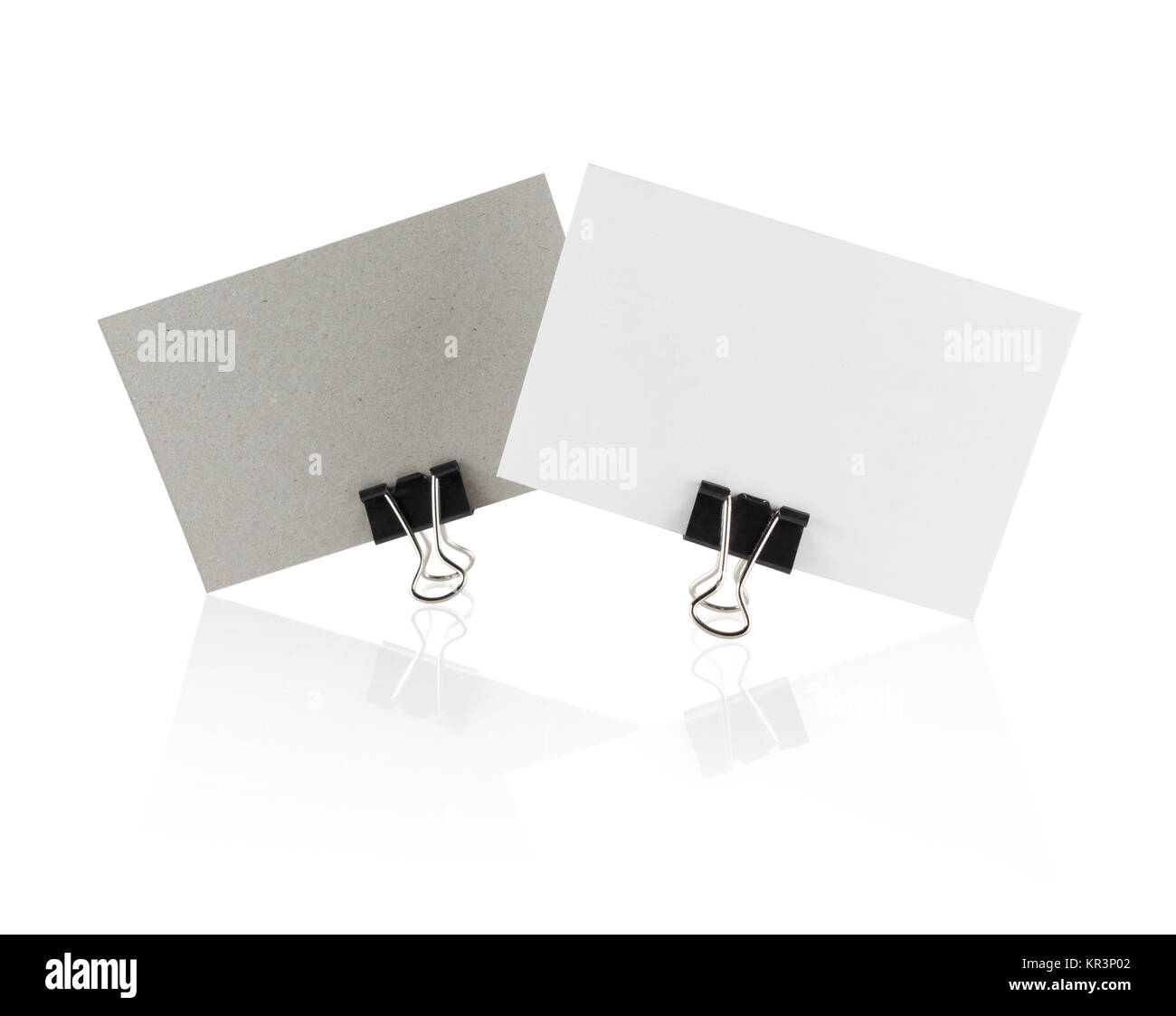 Blank business cards two Cut Out Stock Images & Pictures - Alamy