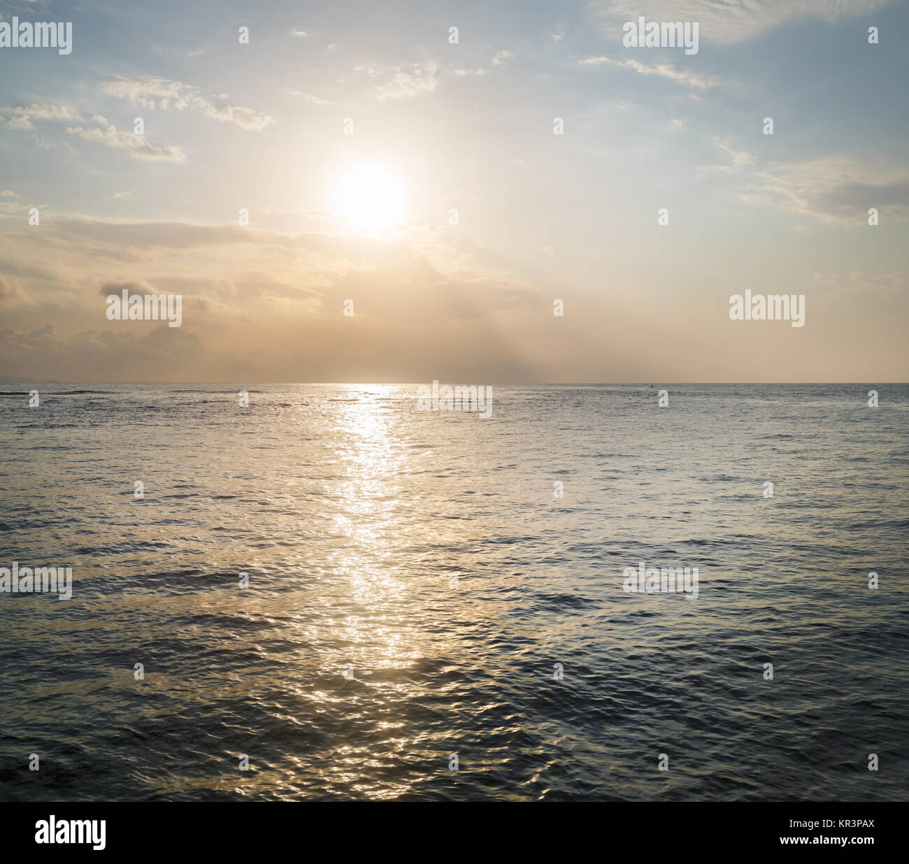 Sunrise over the sea Stock Photo - Alamy