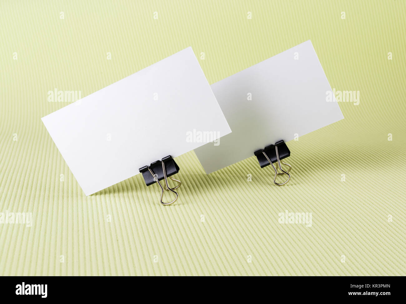 Two blank business card Stock Photo - Alamy