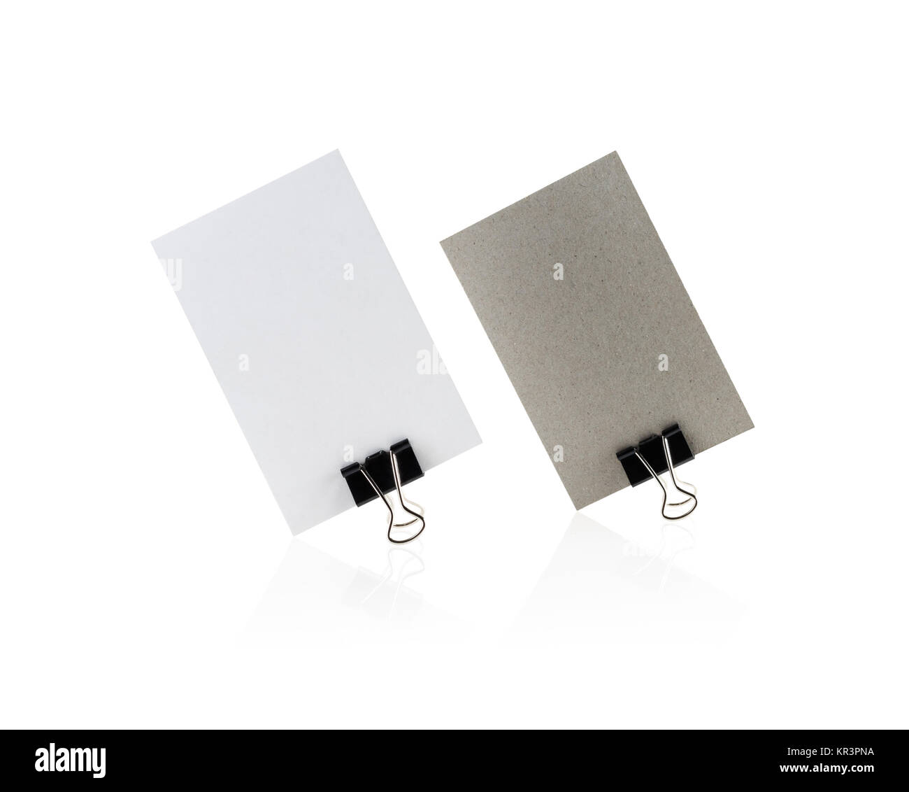 Blank business cards two Cut Out Stock Images & Pictures - Alamy