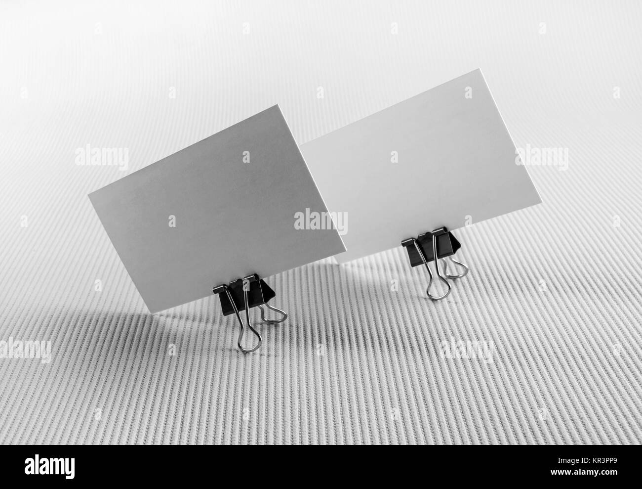 Two blank business cards Stock Photo - Alamy