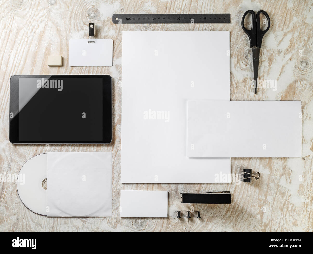 Blank identity template Stock Photo - Alamy