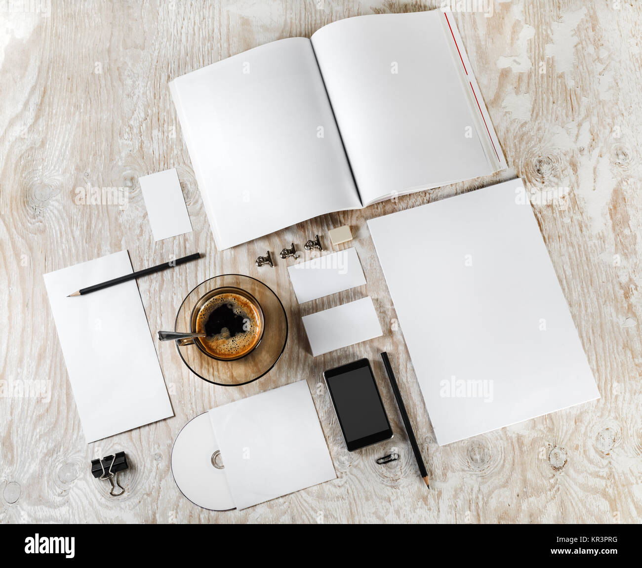 Blank identity template Stock Photo - Alamy