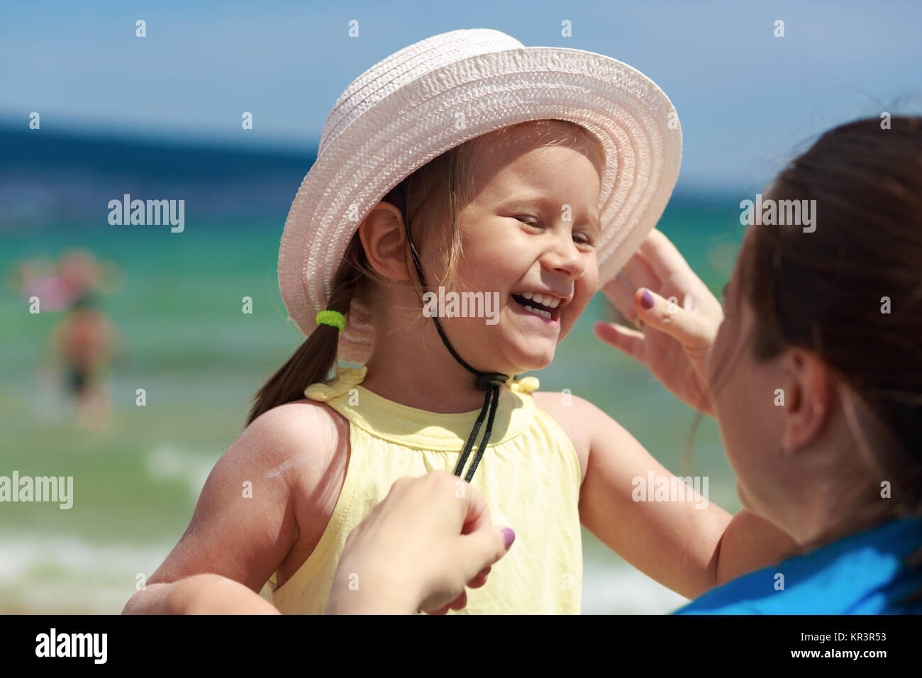 Happy little girl Stock Photo - Alamy