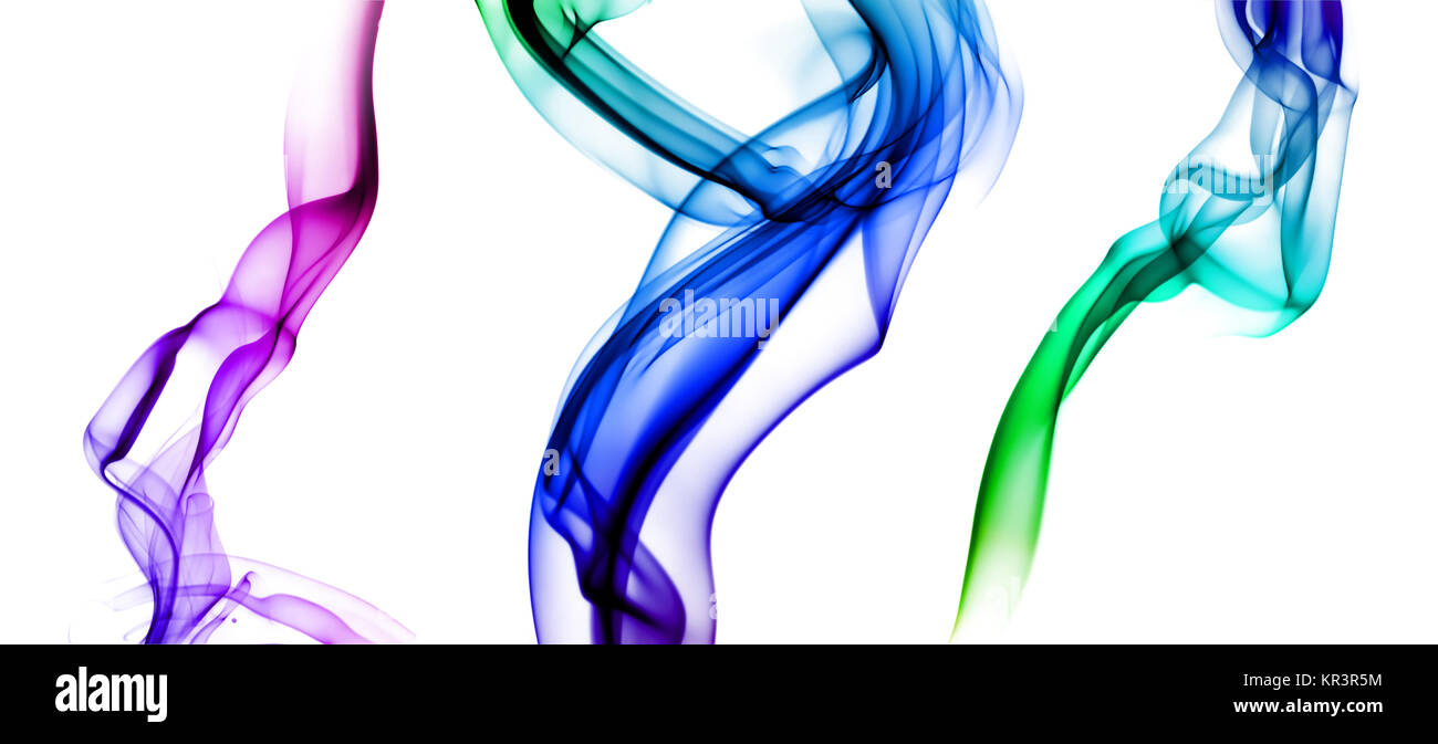 Set of colored smoke Stock Photo - Alamy