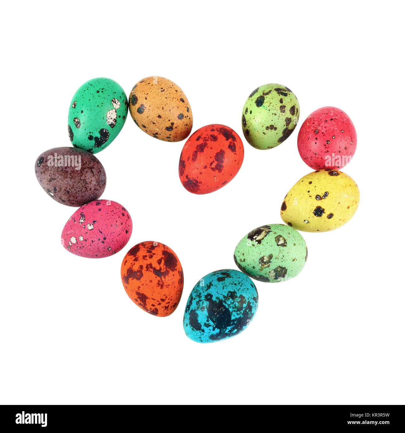 Heart from Easter eggs Stock Photo - Alamy