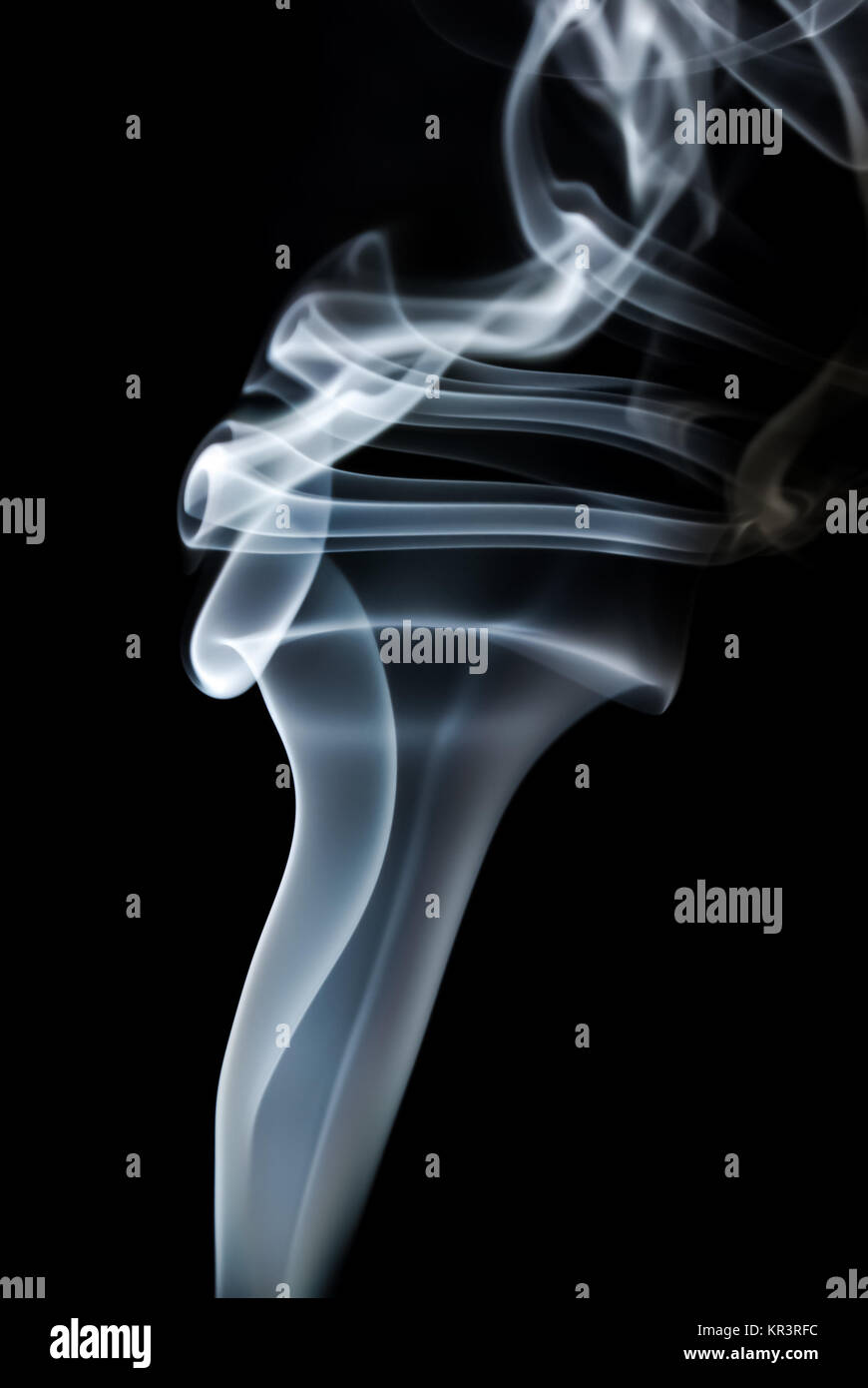 Curls of smoke Stock Photo - Alamy