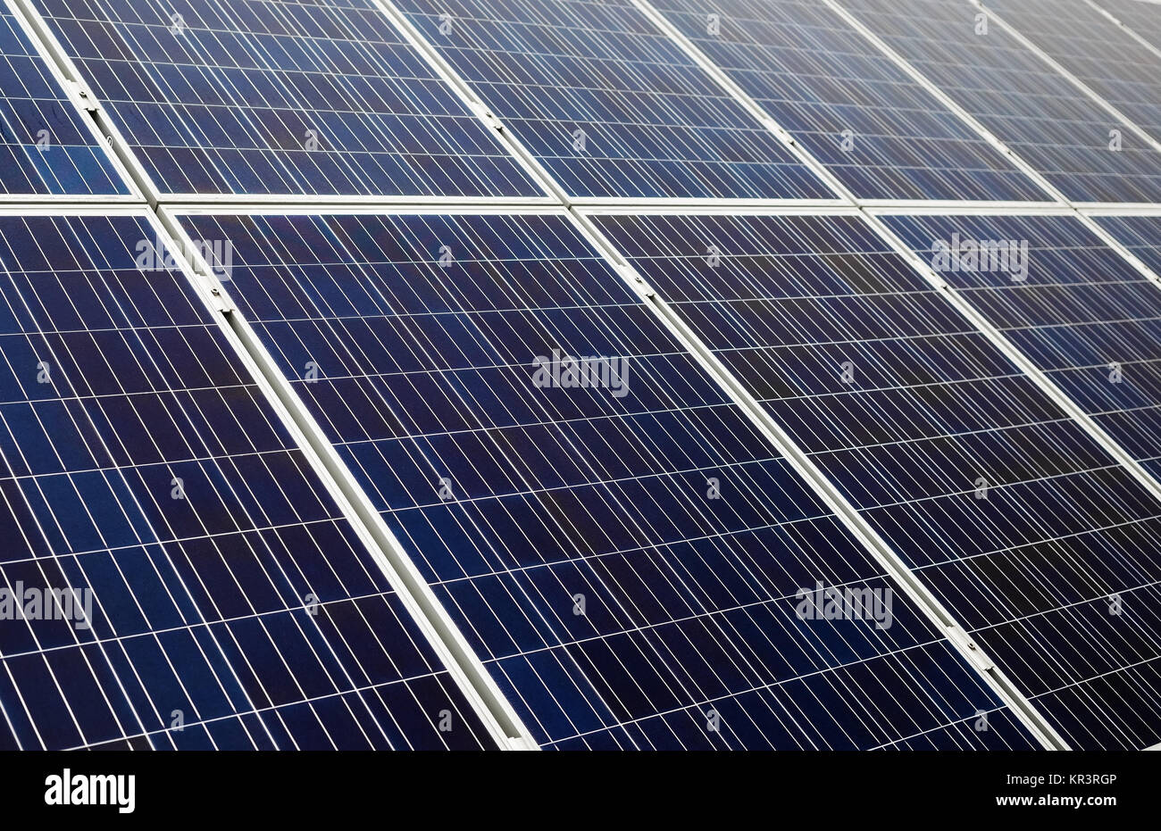 Blue solar cells Stock Photo - Alamy