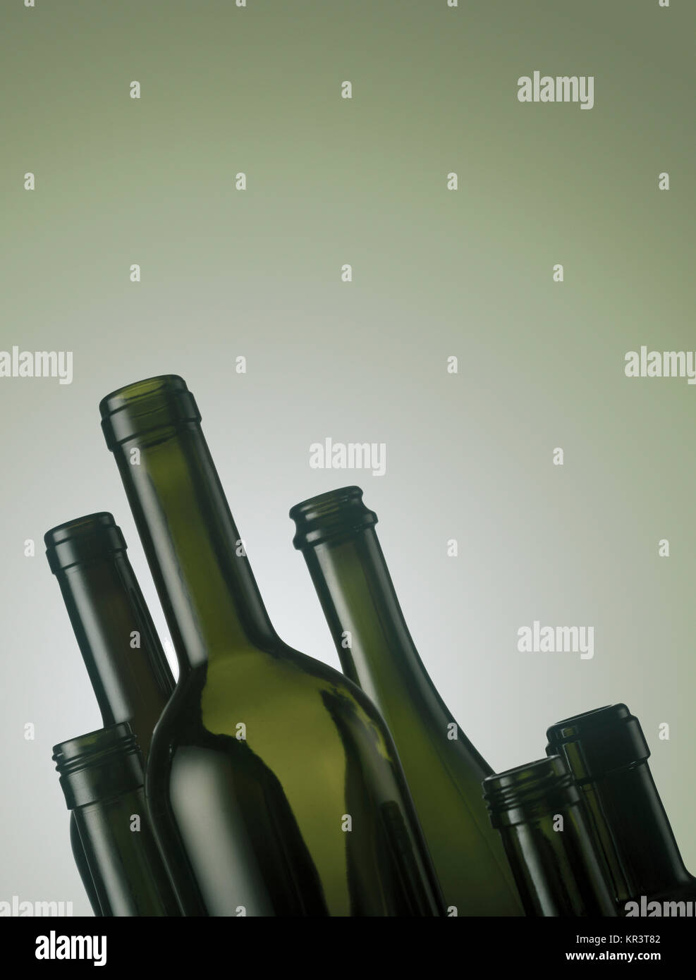 Empty wine bottles Stock Photo - Alamy