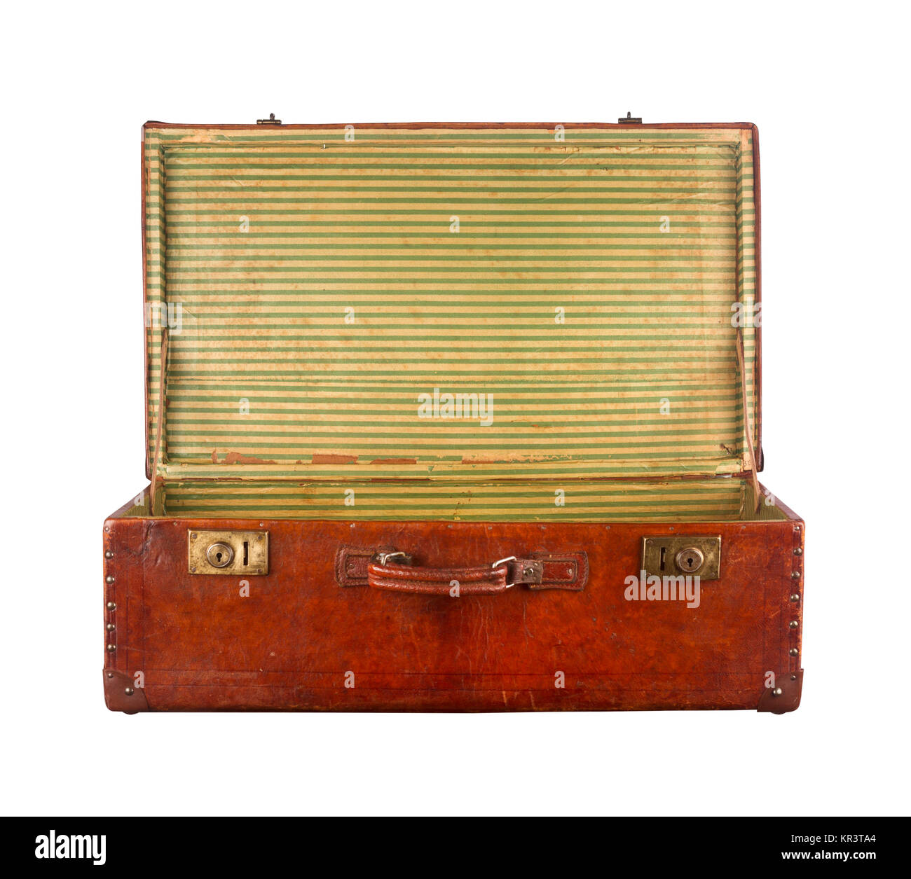 Old open suitcase Stock Photo - Alamy